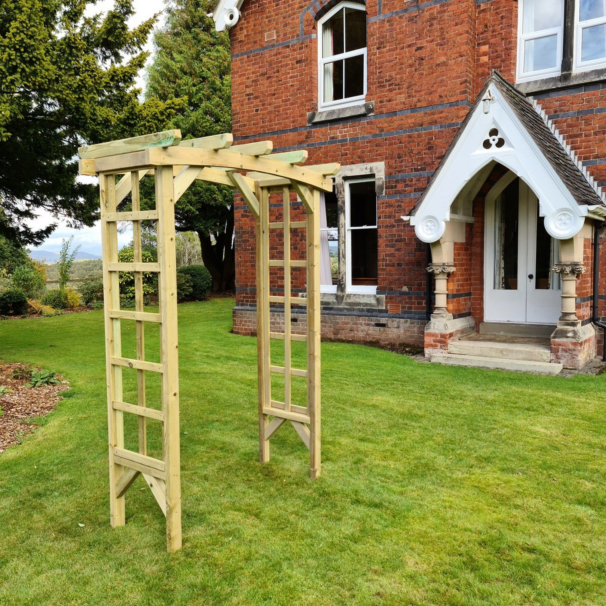 Ivy 4ft Chunky Wooden Garden Arch - Churnet Valley – Garden & Patio